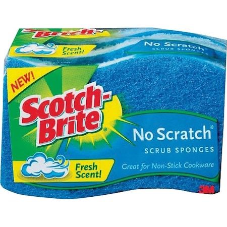 Scotch-Brite Scrub Sponge, 44 in L, 26 in W, 08 in Thick, Cellulose ...