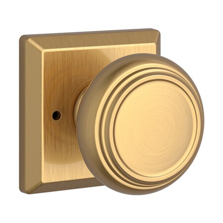 Baldwin Privacy Traditional Knob and Traditional Square Rose with 6AL ...