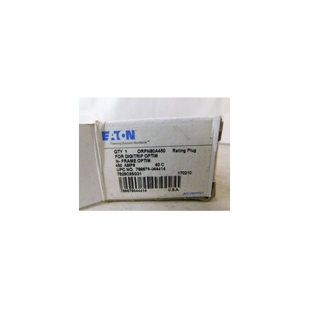 Eaton Rating Plug Fixed 450A N Frame ORPN80A450 | Zoro