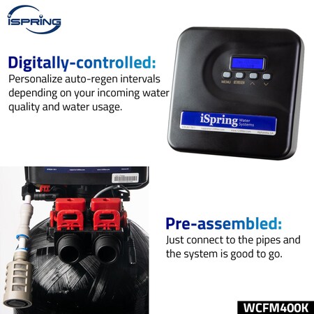 Ispring Whole House Central Iron Manganese Filter System WCFM400K | Zoro