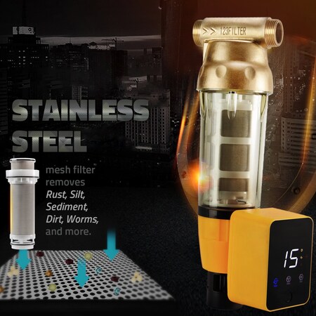 Ispring Reusable Spin Down Sediment Water Filter 100 Micron WSP100ARB ...