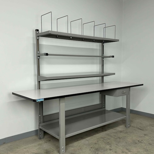 Stackbin Packing Work Bench, 96" W, 1000 lb. 4-8PACK-8T-BG | Zoro