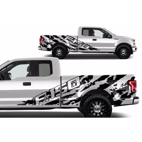 Overtime Vinyl Decal Graphics F 150 Wrap Kit for 2015 2017 Ford F 150 ...