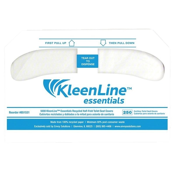 North American Paper 886307 Toilet Seat Cover, White 886307 | Zoro