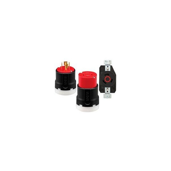 Eaton Flanged Locking Inlet, 30 A, 277/480V AC, Three Phase, 4 Pole ...