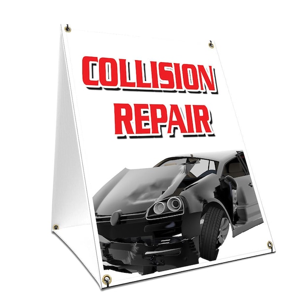 Signmission Collision Repair, 36 Inch x 24 Inch A-frame Yard Sign ...