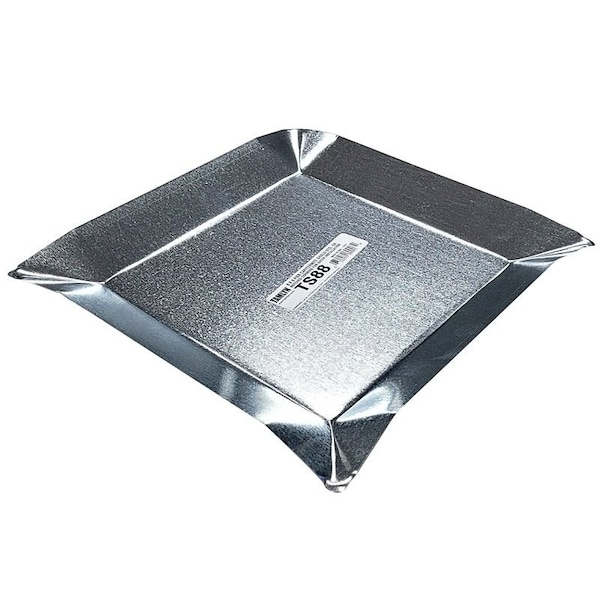 Tamlyn Formed Termite Shield, 8 in L, 8 in W, Steel, Galvanized TS88 | Zoro