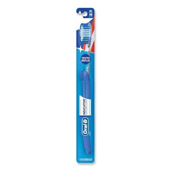 Oral-B Indicator Contour Clean Soft Toothbrush, Blue 9981 | Zoro