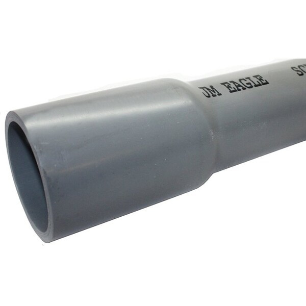 Jm Eagle Rigid Conduit, 212 in, 10 ft L, PVC 67553 | Zoro