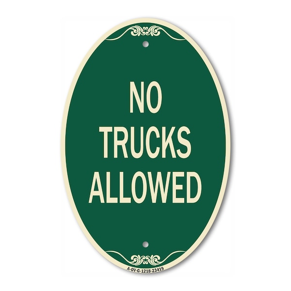 Signmission Parking Lot Sign No Trucks Allowed, 12 Inch X 18 Inch ...