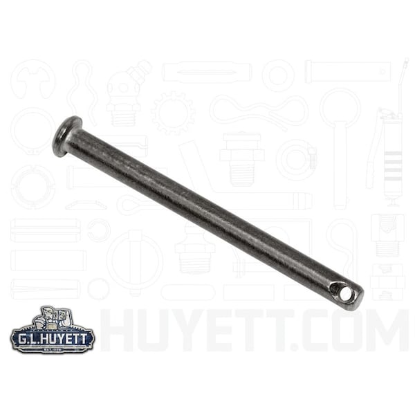 Huyett Clevis Pin, 316 SS, 0.750 in Dia x 2.516 in Overall L x 2.750 in ...