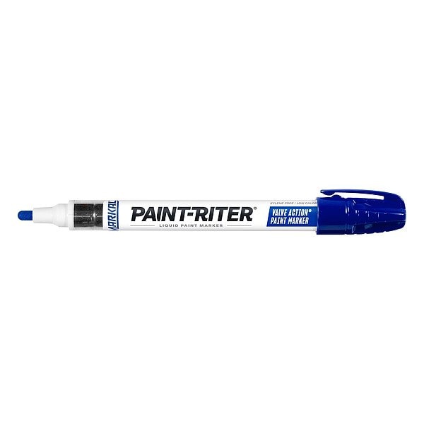 Markal Paint Marker, Medium Tip, Blue Color Family, Paint 96825 | Zoro