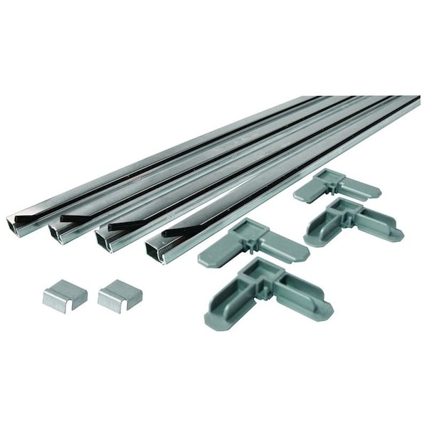 Make-2-Fit Screen Frame Kit, 5 ft L x 34 in W Dimensions, Aluminum ...