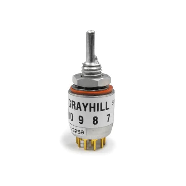 Grayhill Rotary Switch, 7 Positions, Sp7T, Latched, 0.2A, 28Vdc, Solder ...