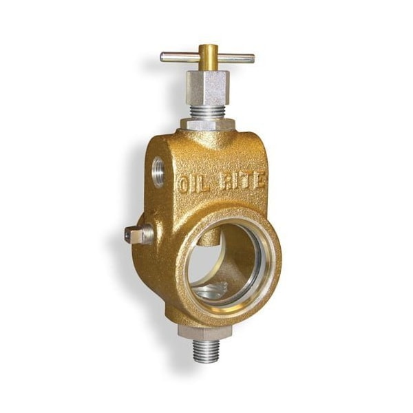 Oil-Rite Bullseye Sight Feed Valve, Universal Pattern, T-Handle, 3/8 ...