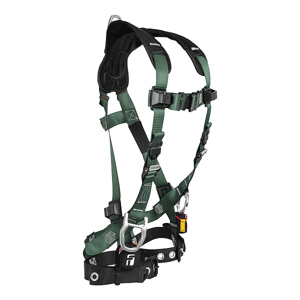 Falltech Full Body Harness, 2XL/3XL, 420 lb, Quick-Connect Chest ...