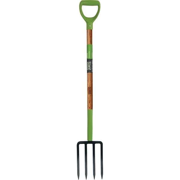 Ames Spading Fork, 6-5/8 in W Tine, 10-1/2 in L Tines, Diamond Shaped ...