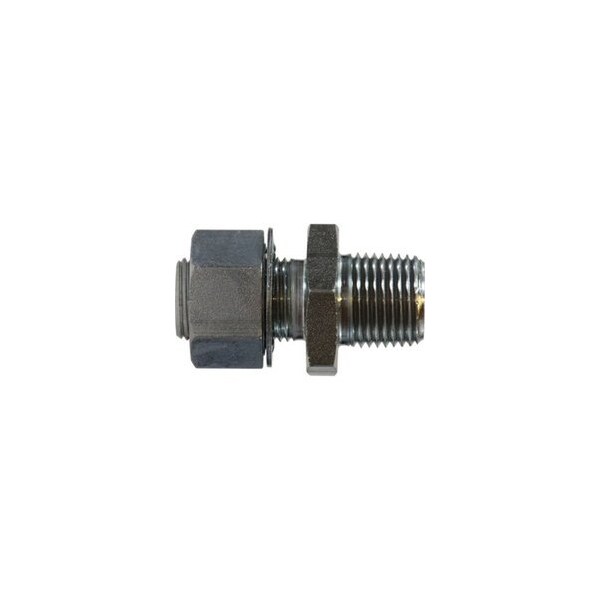 First Fitting & Fastener 1/2-14 NPTF BULKHEAD FITTING STEEL 28310MID | Zoro
