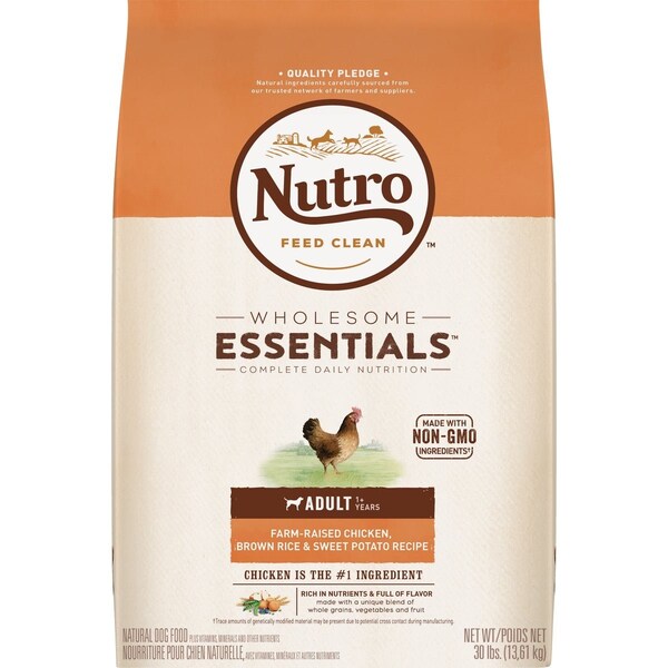 Nutro Wholesome Essentials 30 Lb. Chicken Brown Rice & Sweet Potato ...