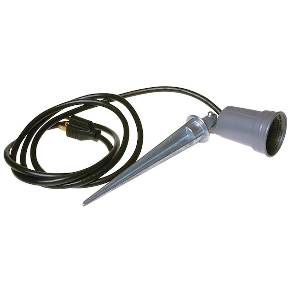 Bell Outdoor Spike Light, 125 V, 75 to 150 W, Incandescent Lamp ...