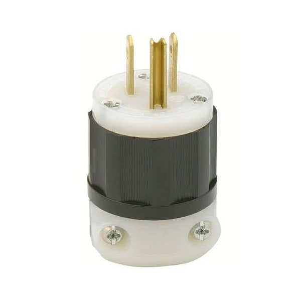 Leviton Straight Blade Plug, 5-15P, 15 A, 125V AC, 2 Pole, Screw ...
