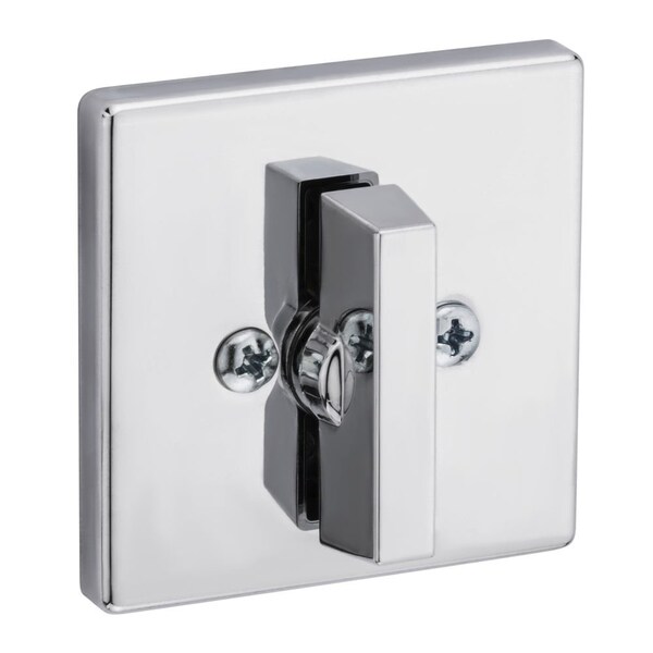 Kwikset UL Rated One Sided Turn Square Deadbolt with 2-3/8in Round ...