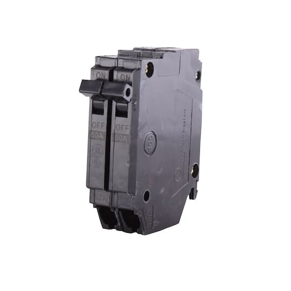GE INDUSTRIAL SOLUTIONS 50A, 2 pole Circuit Breaker, THQP, 120/240V AC ...