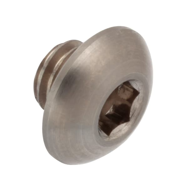 Zoro Select #10-32 Socket Head Cap Screw, Button, Plain 18-8 Stainless ...