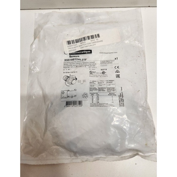 Telemecanique Sensors 48V INDUCTIVE PROXIMITY SWITCH XS518B1DAL2TF | Zoro