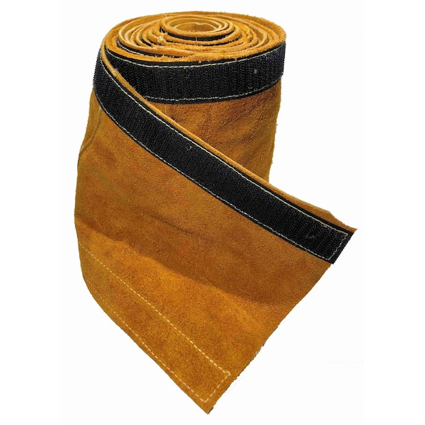 Powerweld Leather Cable Cover with Hook-and-Loop Enclosure, 10ft ...