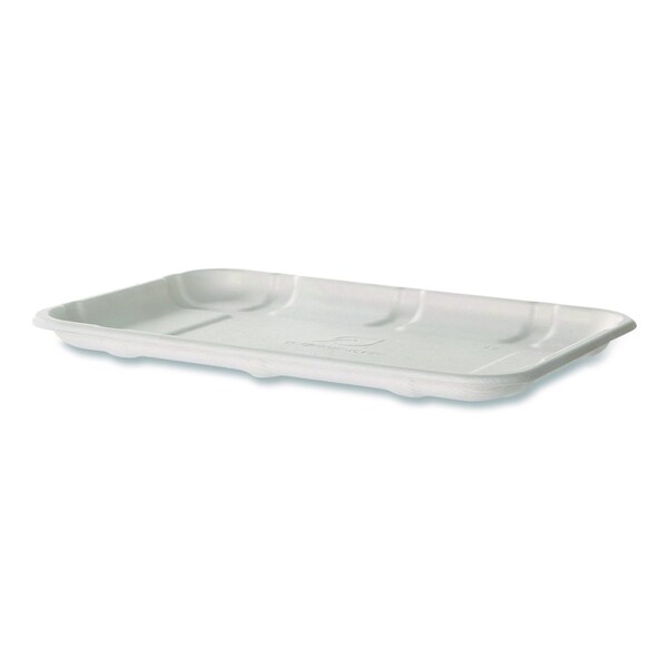 Ecoproduct Meat and Produce Food Trays, 8.5 x 6.2 x 0.5, White ...