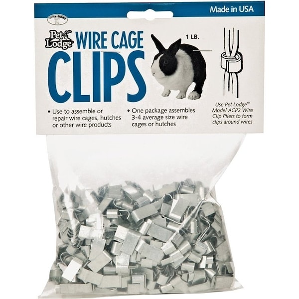 Miller Mfg Cage Clip, Ferrule, Metal, For ACP2 Pet Lodge Wire Clip ...