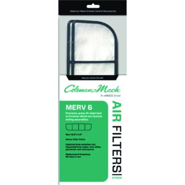Coleman Rvp 94303441 Merv 6 Rated Non-Ducted Filters C7W _94303441 | Zoro
