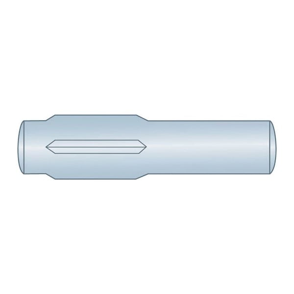 Huyett Type H Grooved Pin, Zinc Plated Low Carbon Steel, 0.375 in Dia x ...