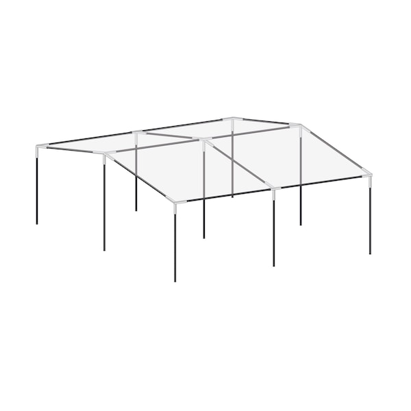 2W International Canopy Tent, White, 20x20 PR2020-W | Zoro
