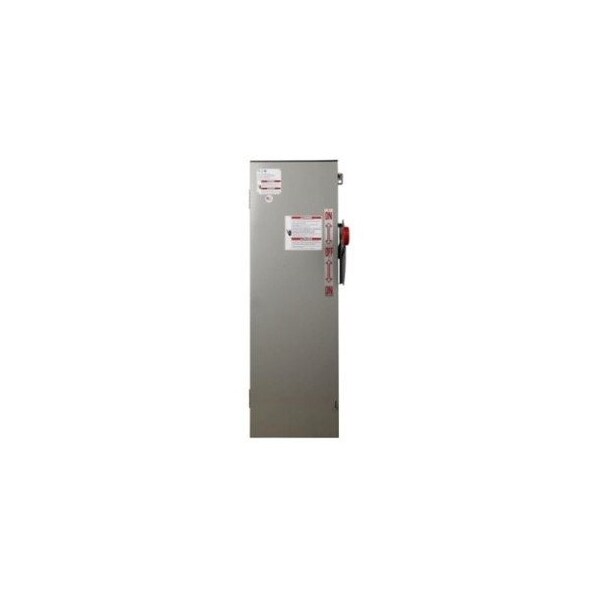 Eaton Double Throw Safety Switch, Fusible, Three Phase, NEMA 3R, Steel ...