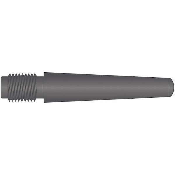 Huyett Ext Threaded Taper Pin, Carbon Steel, #0 Pin x 0.155 in Dia x 0. ...