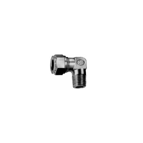 Gyrolok Male Elbow: LM 1/8in T x 1/16inin NPT 316SS Construction ...