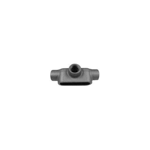 Eaton Conduit Fitting Hub, 2-1/2", Threaded, Aluminum, Galvanized T77 ...