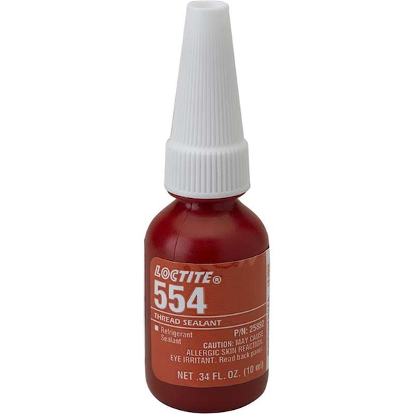 Loctite 10 ml 554 Thread Refrigerant Sealant, Red 442-231643 | Zoro