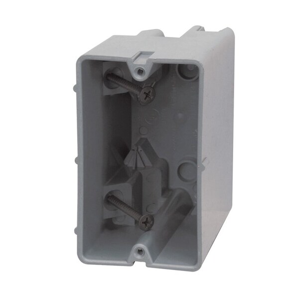 Madison Electric Smart Box Rectangle PVC Electrical Box Gray MSB22+ | Zoro