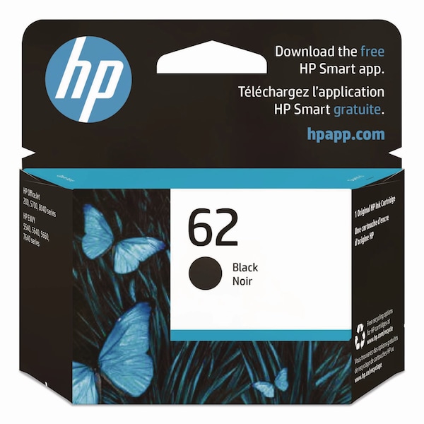 Hp HP 62 Original Ink Cartridge - Single Pack - Inkjet - 200 Pages ...