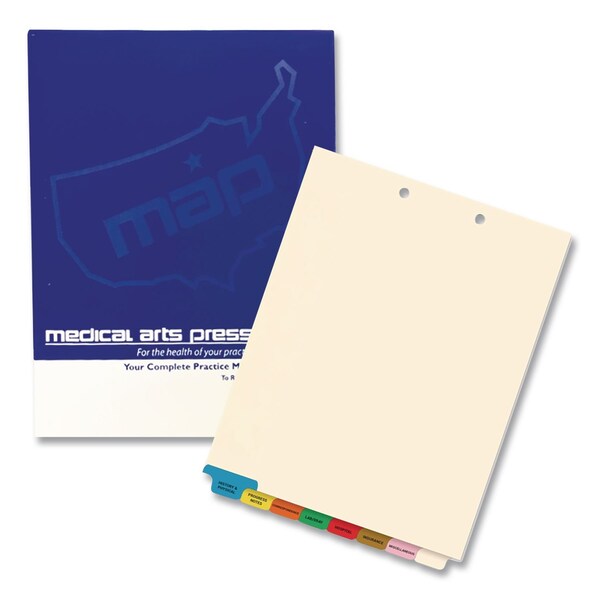 Medicalart Top Tab Medical Chart Indexes, 8-Tab, Assorted Medical, 11 x ...