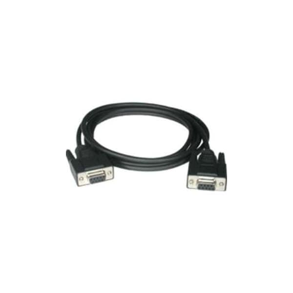 C2G 10ft DB9 F/F Null Modem Cable - Black - DB-9 Female Serial - DB-9 ...