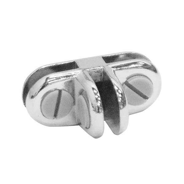 Specialty Store Services 3 Way Chrome Clip Connector For Glass Cube ...