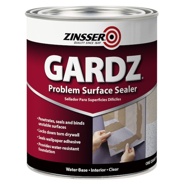Zinsser Zinnser Gardz Problem Surface Sealer, Matte, Clear, 1 Quart ...