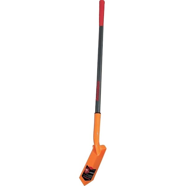 Razor-Back Trenching Shovel, 4 in W Blade, Steel Blade, Fiberglass ...