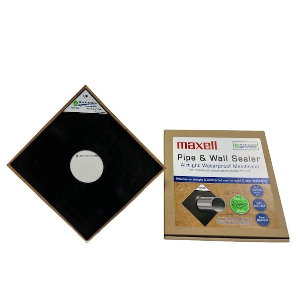 Maxell Pipe and Wall Sealer for 3" to 4" Pipe, M.A.P. System, 10PK MAP-S34 | Zoro