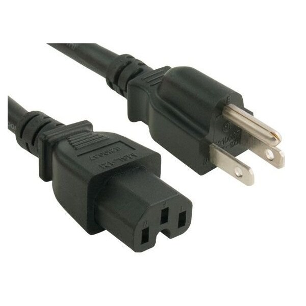 Sanoxy 15ft 14 AWG 15A 125V Power Cord NEMA 5-15P to IEC320 C15 SNX-CBL-PW126-1215 | Zoro