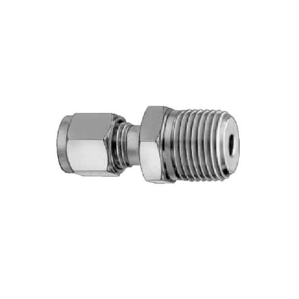 Gyrolok Male Connector: CM/ME, CM/MC: Connects Metric Tub with NPT or ...